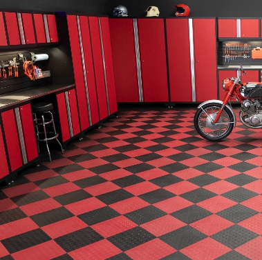 Polypropylene Floor Tiles Krasbestendig Kunststof Vloer Vierkant Rand